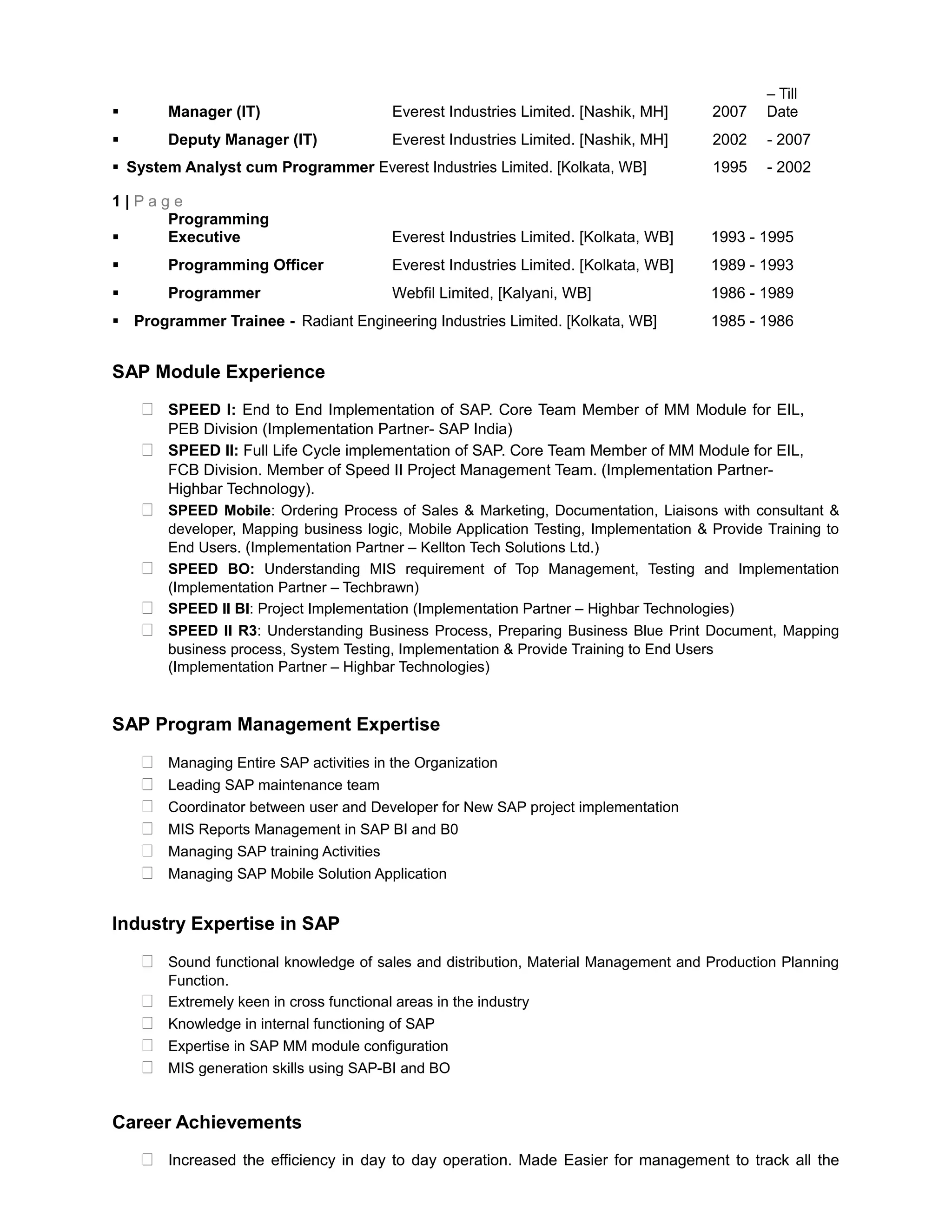CV-Bhaskar Bose | PDF