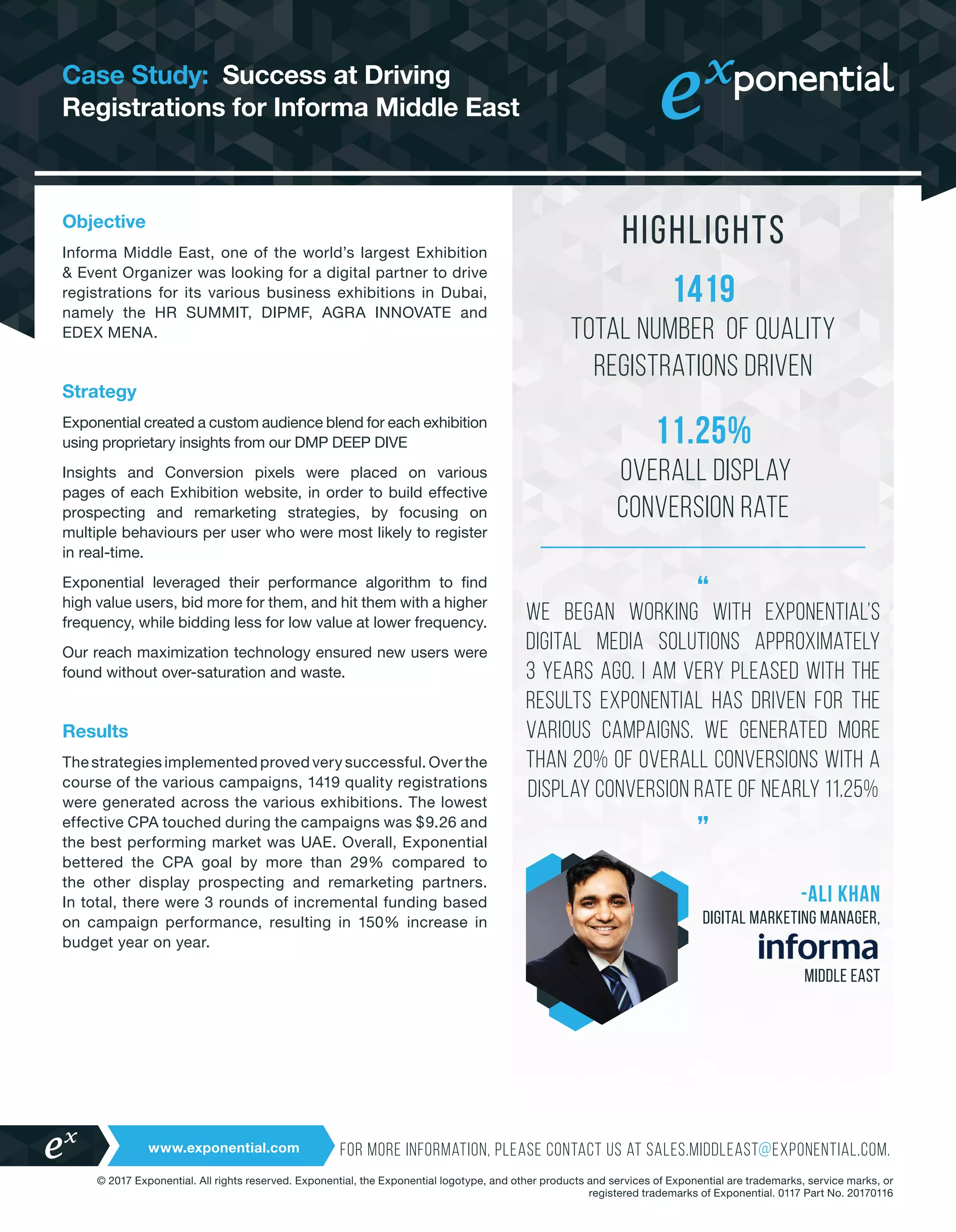 Exponential Informa Case Study | PDF