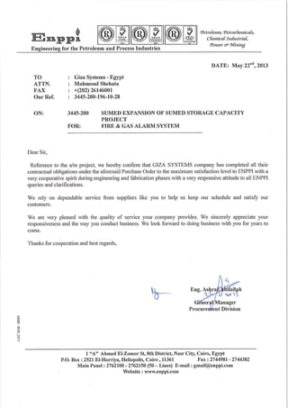 Enppi Appreciation Letter | PDF