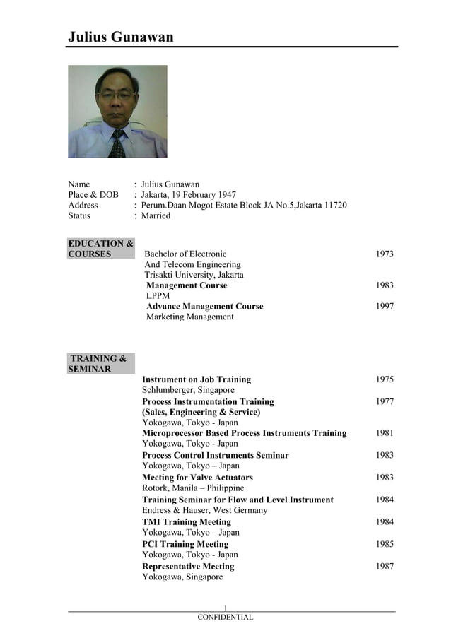 CV_Julius Gunawan | PDF
