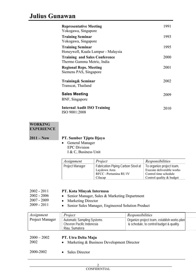 CV_Julius Gunawan | PDF