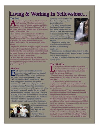 Yellowstone Placement Guide | PDF | North America Travel | Travel Locations