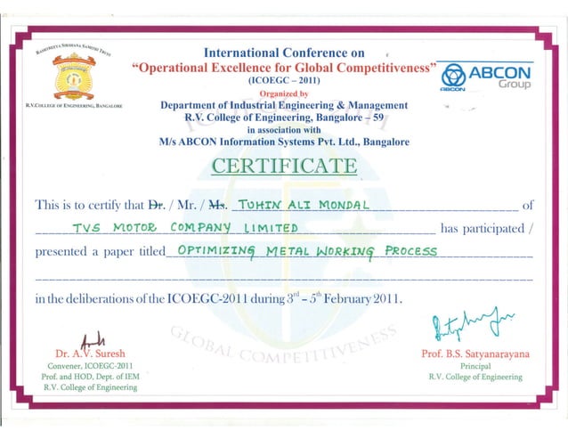 RVCE Case Study Presentation | PPT