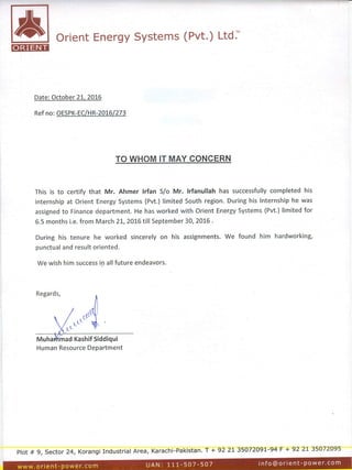 Experience Letter | PDF