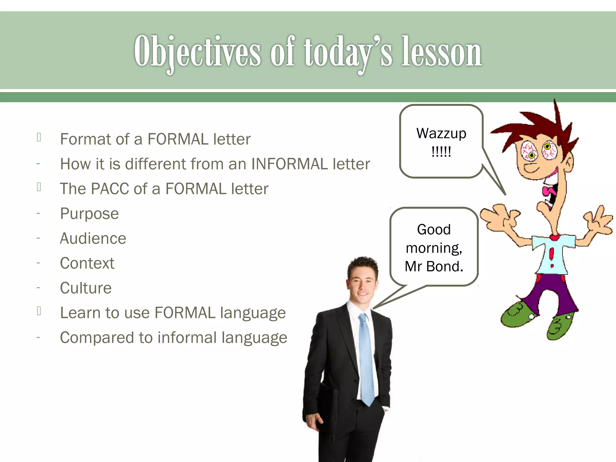 Sec 1 formal letter (language focus) | PPT