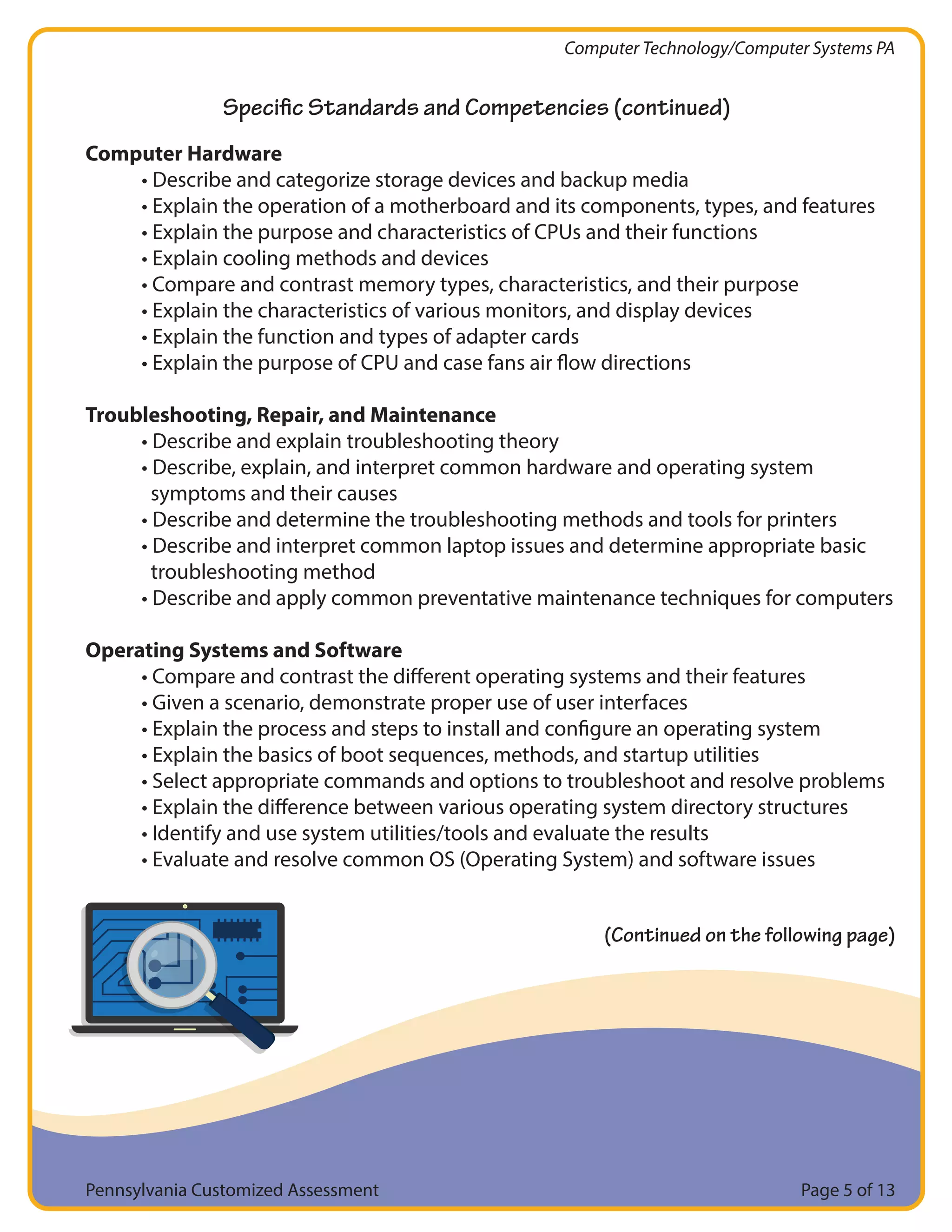 Computer Technology Computer Systems PA | PDF