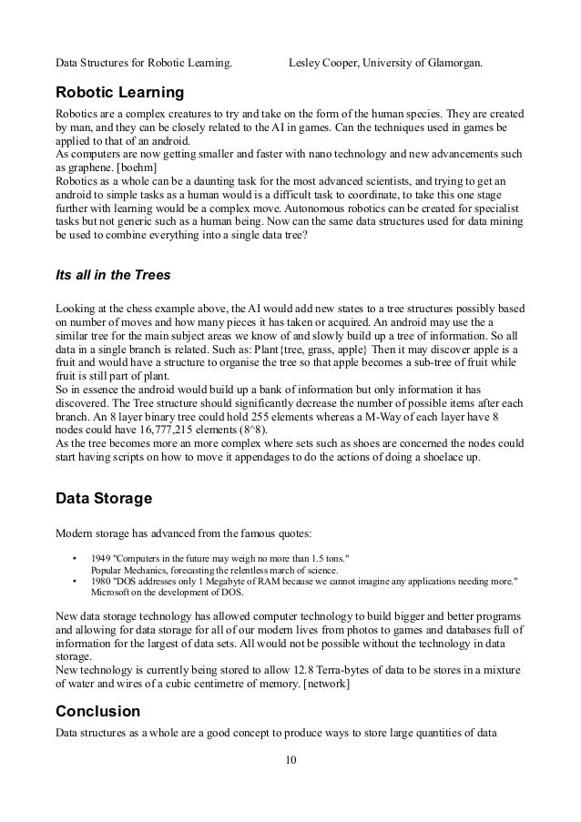Data Structures for Robotic Learning