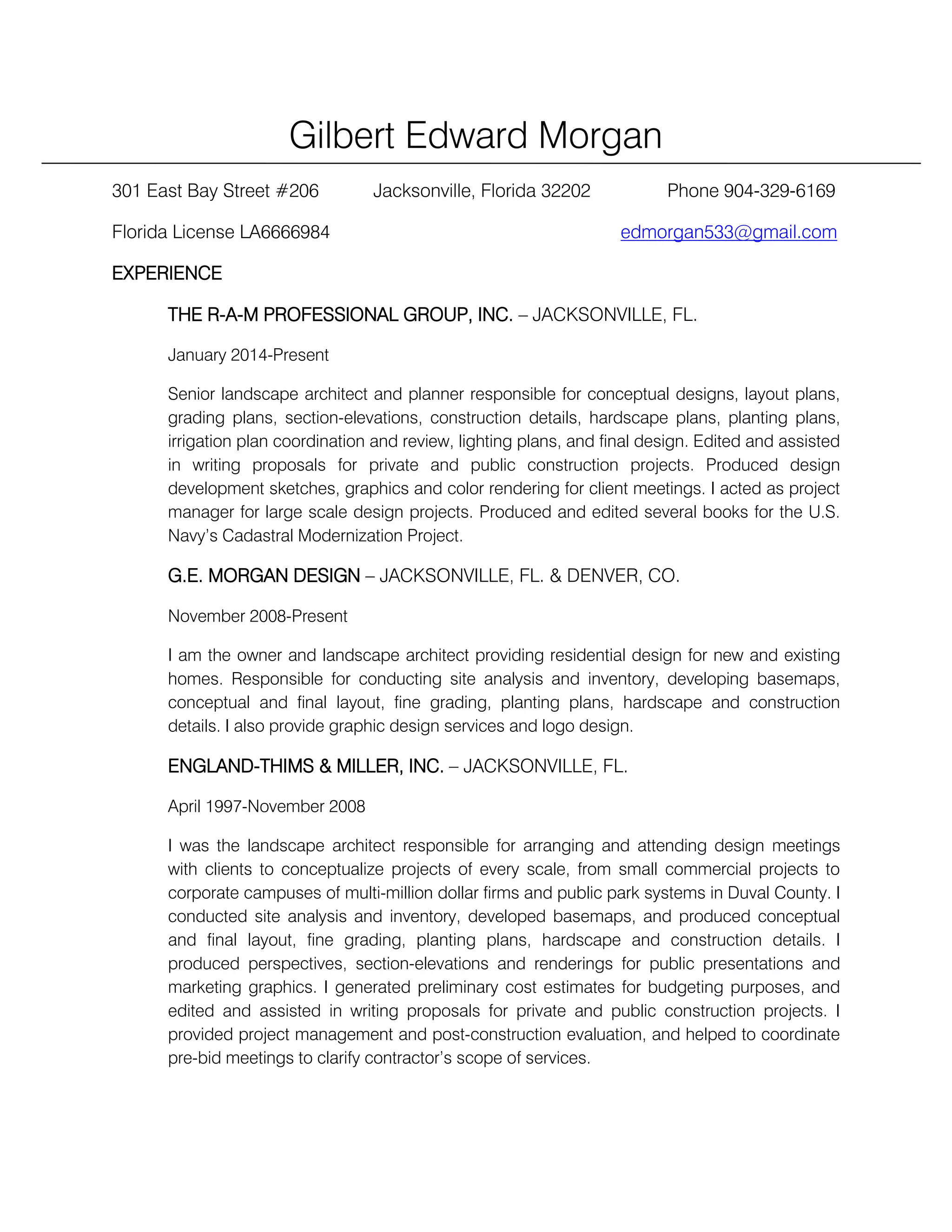 Ed Morgan resume | PDF