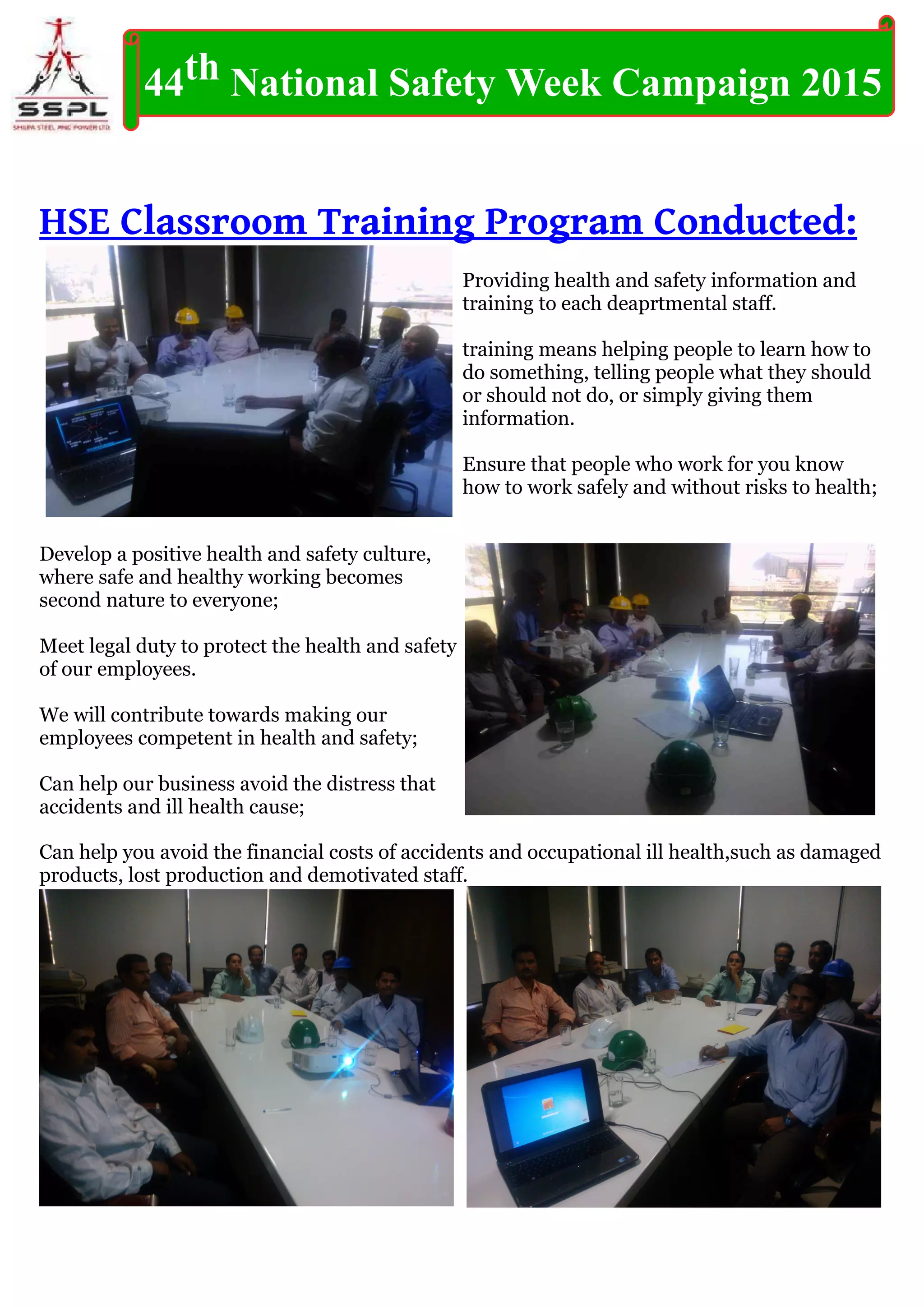 HSE NEWS LETTER April 15 | PDF | First Aid | Injuries