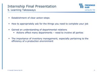 Intern Presentation (1) | PPTX | Business | Business and Finance