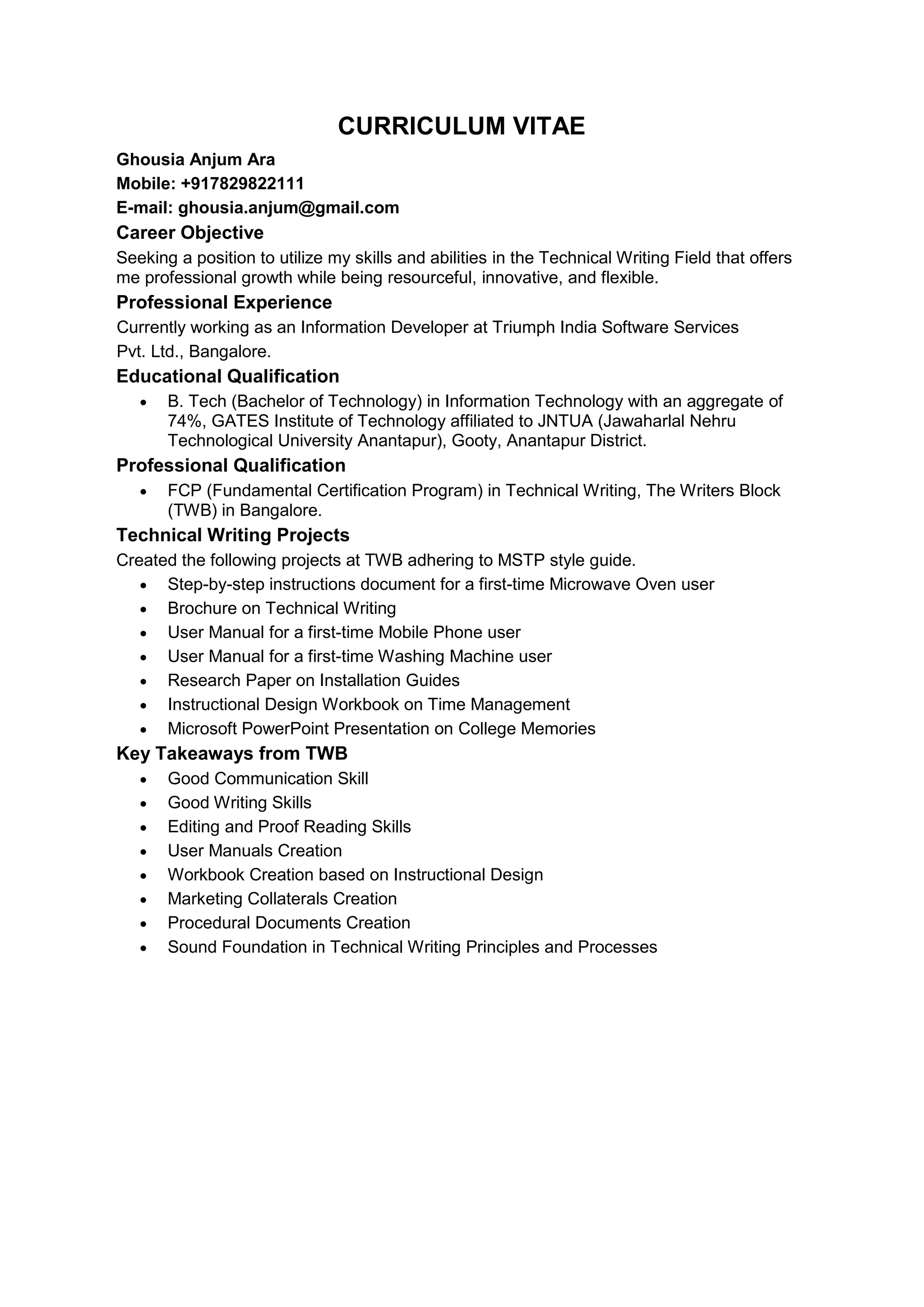 CURRICULUM VITAE Updated | PDF