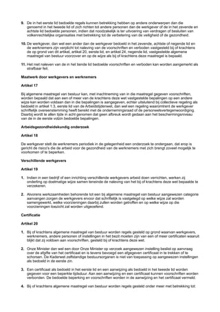 Gewijzigd voorstel van Wet Arbeidsomstandighedenwet (doorlopende tekst ...