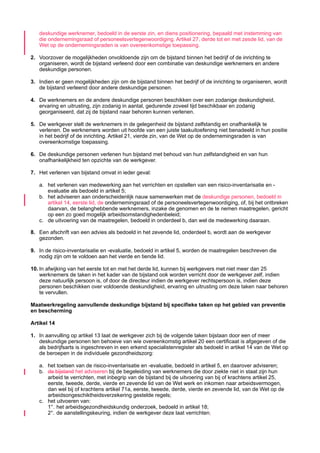 Gewijzigd voorstel van Wet Arbeidsomstandighedenwet (doorlopende tekst ...