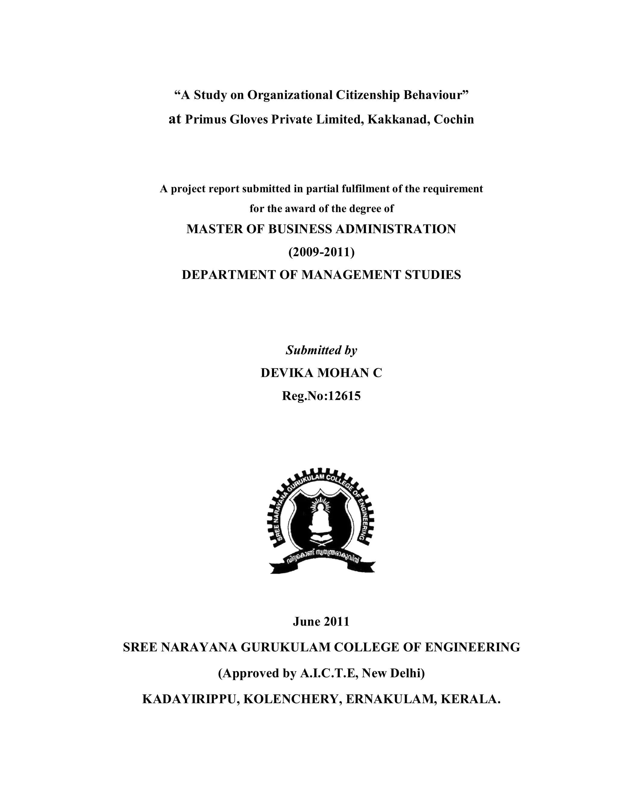 Devika Mohan C(12615)Project report | PDF