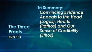 Argument & Convincing Evidence | PPTX