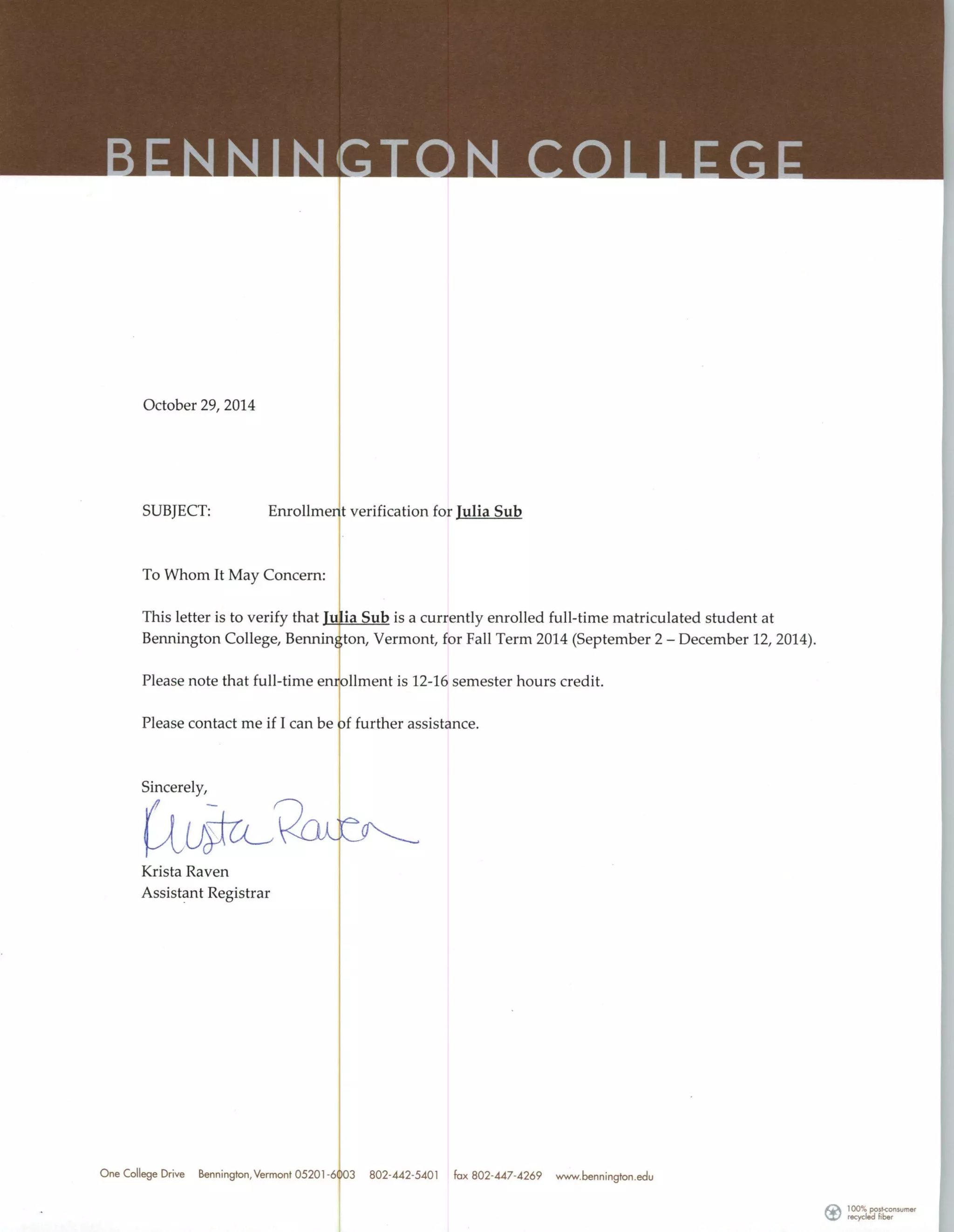 proof of enrollment | PDF