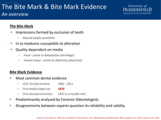 Determining Sex and Ethnicity from Bite Mark Evidence Presentation ...