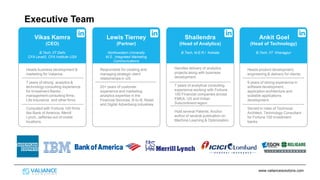Valiance Corporate Deck | PPT