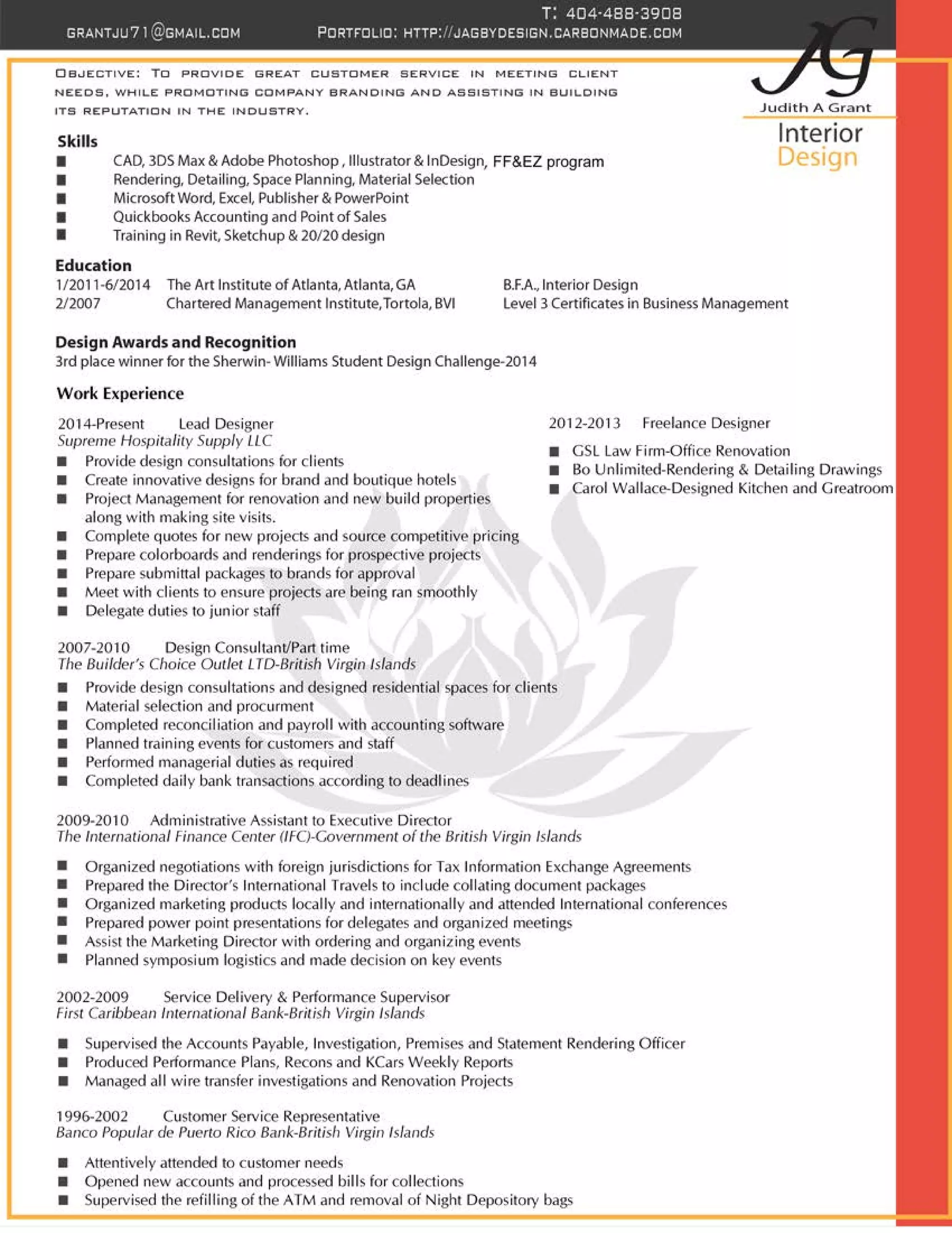 Judith Grant resume | PDF