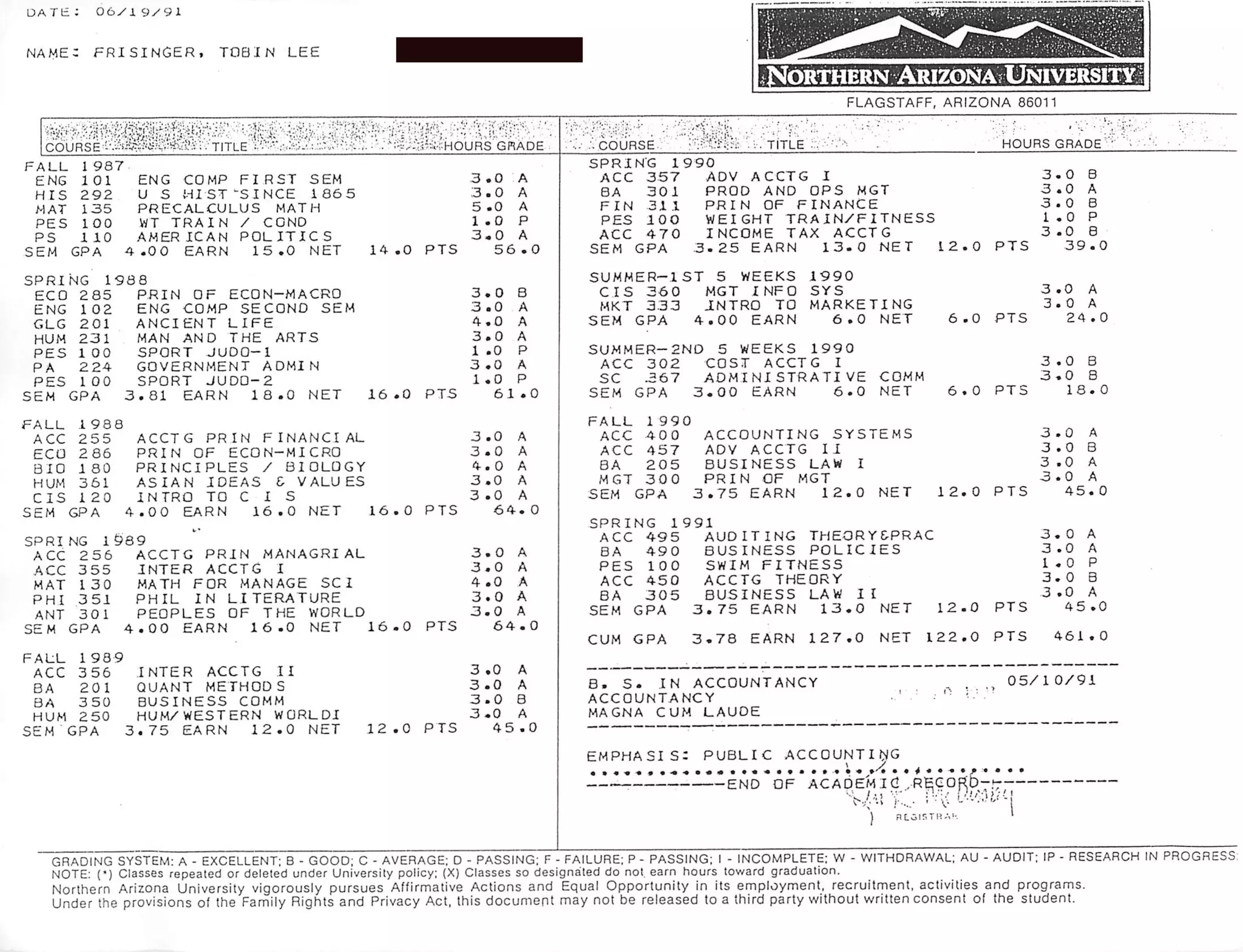 NAU Transcripts Linkedin - BLACK BOX | PDF