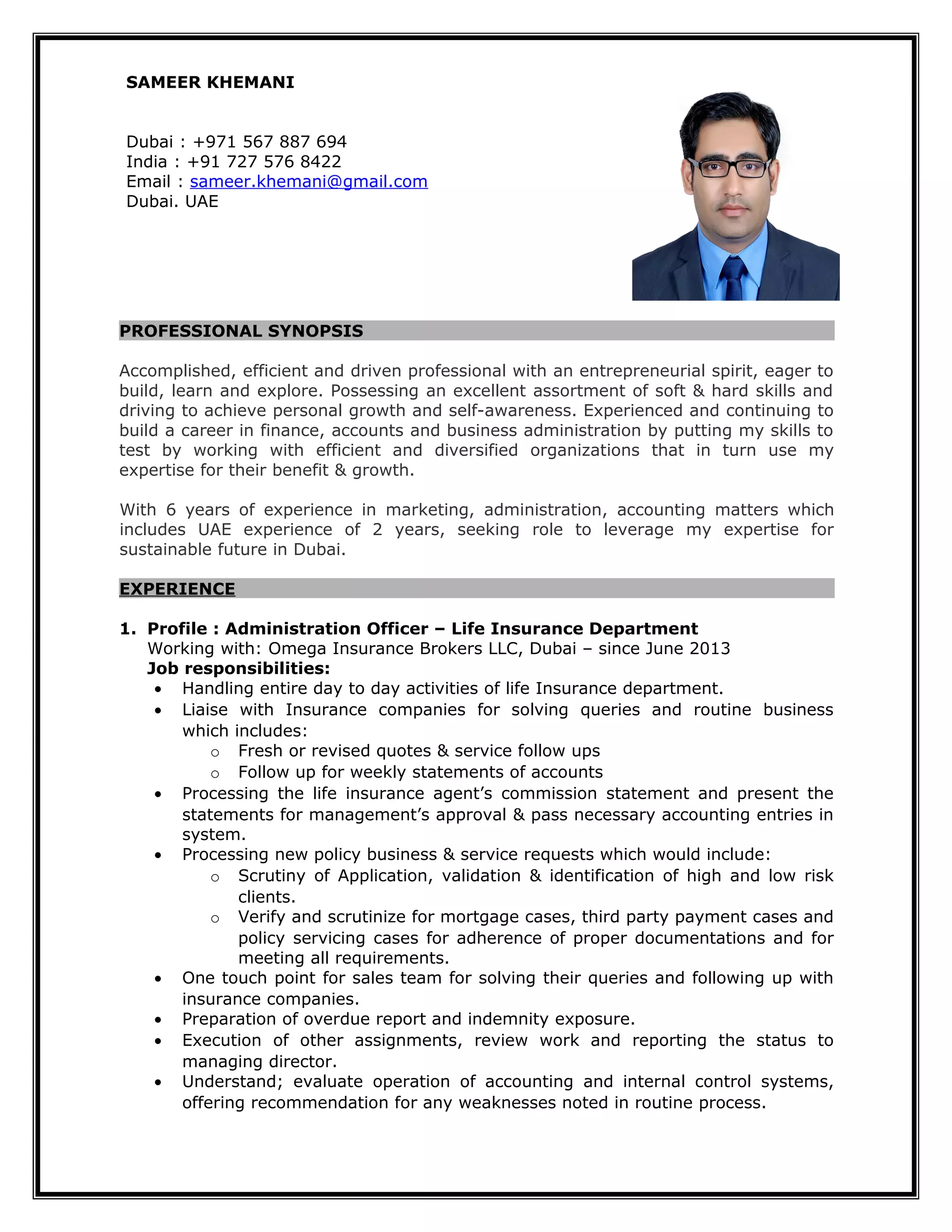 Sameer resume (1) | PDF