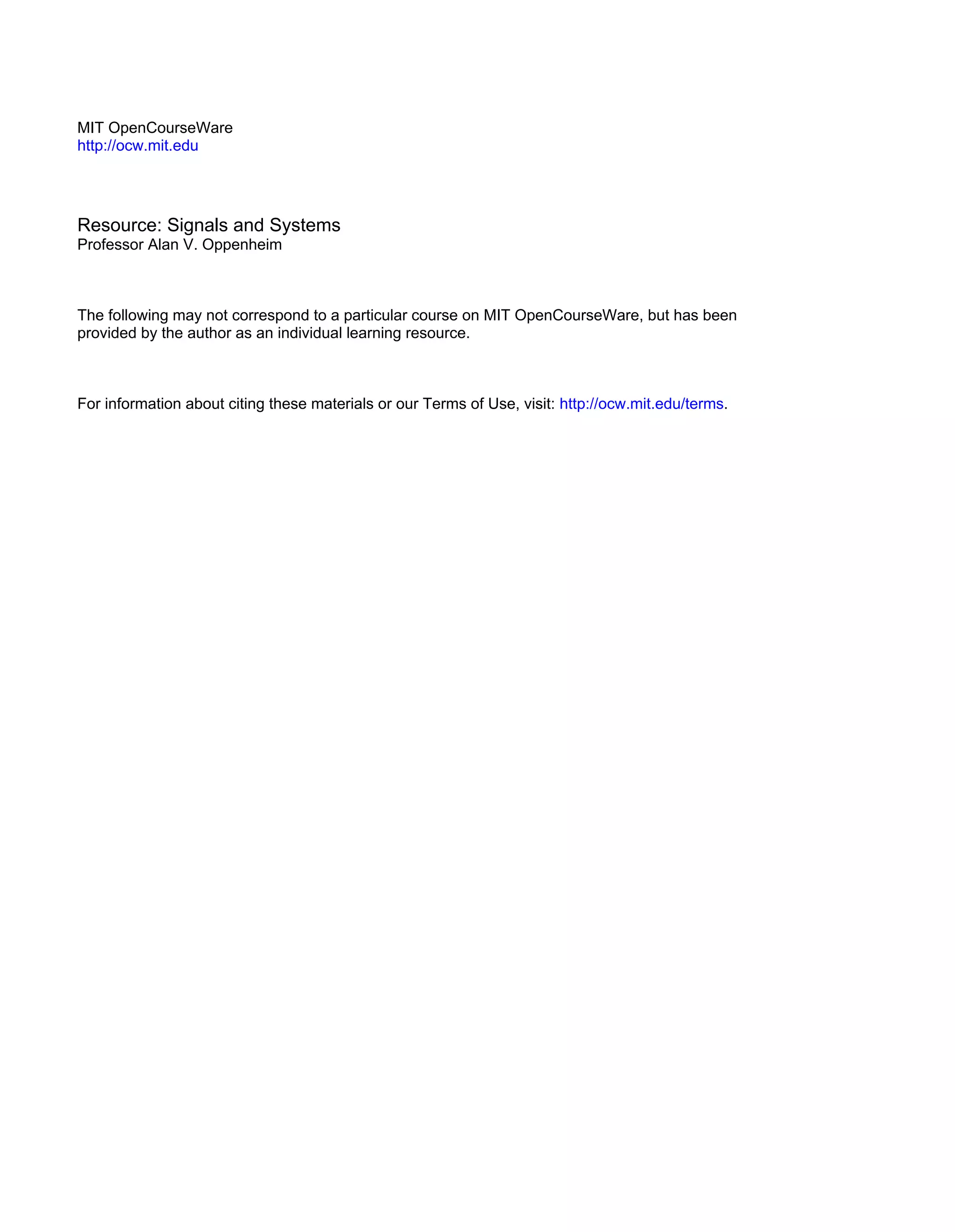 Assignment Properties Of Linear Time Invariant Systems Pdf