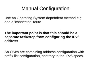 AusNOG 2013 - IPv6 RAs Mostly Necessary | PPT