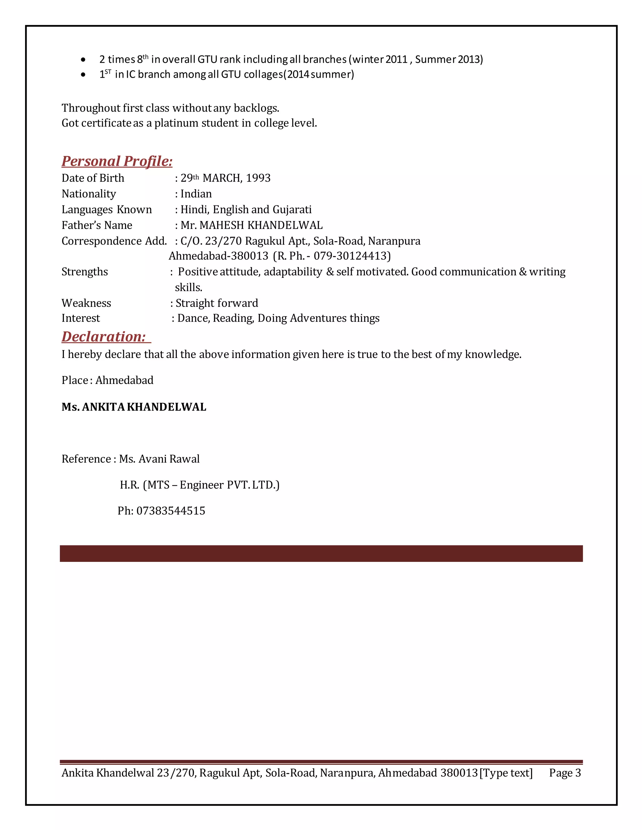 ankita cv final (2) | DOCX