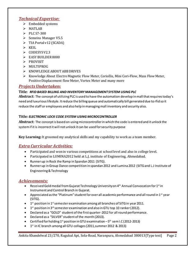 ankita cv final (2) | PDF