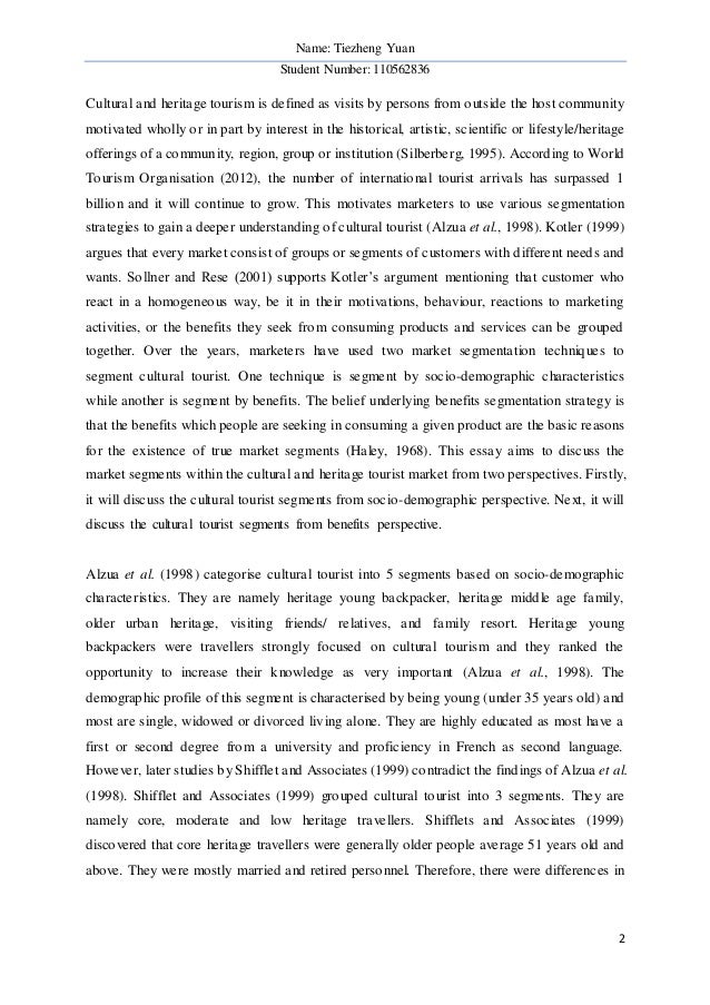 Cultural Semester 1 assignment