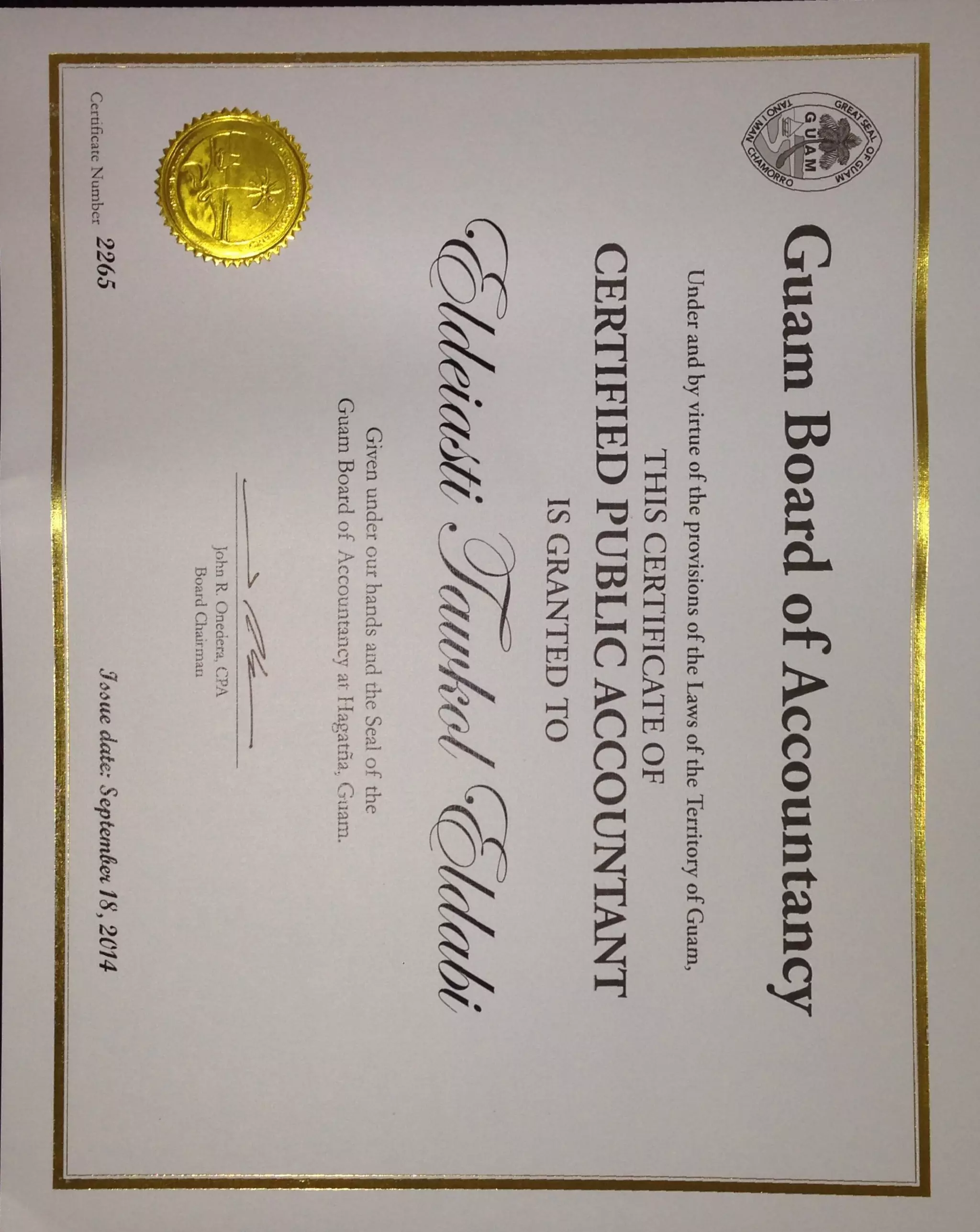 CPA CERTIFICATE | PDF