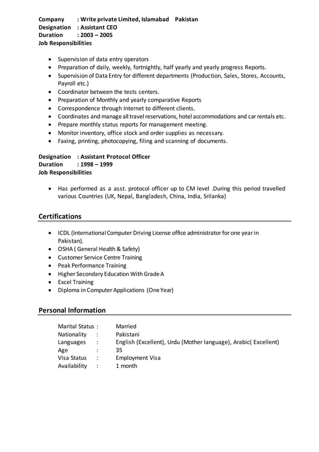 Logistics coordinator Hasnain Resume | PDF | Free Download