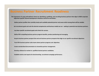 CHANNEL MANAGEMENT CHECKLIST | PDF