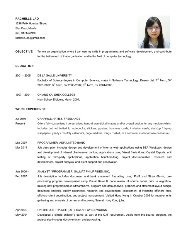 rach_resume | DOC | Computing | Technology & Computing