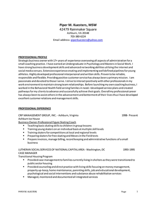 Updated Piper Resume | PDF