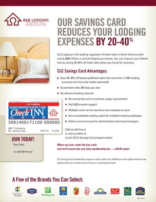 CLC Lodging How It Works | PDF | Hotels and Motels | Travel Type