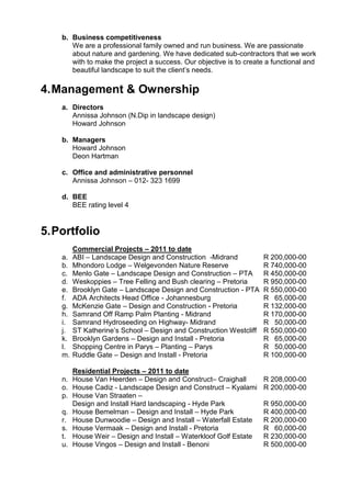 Earth Studio Gardens- Company Profile | PDF | Landscaping | Home & Garden