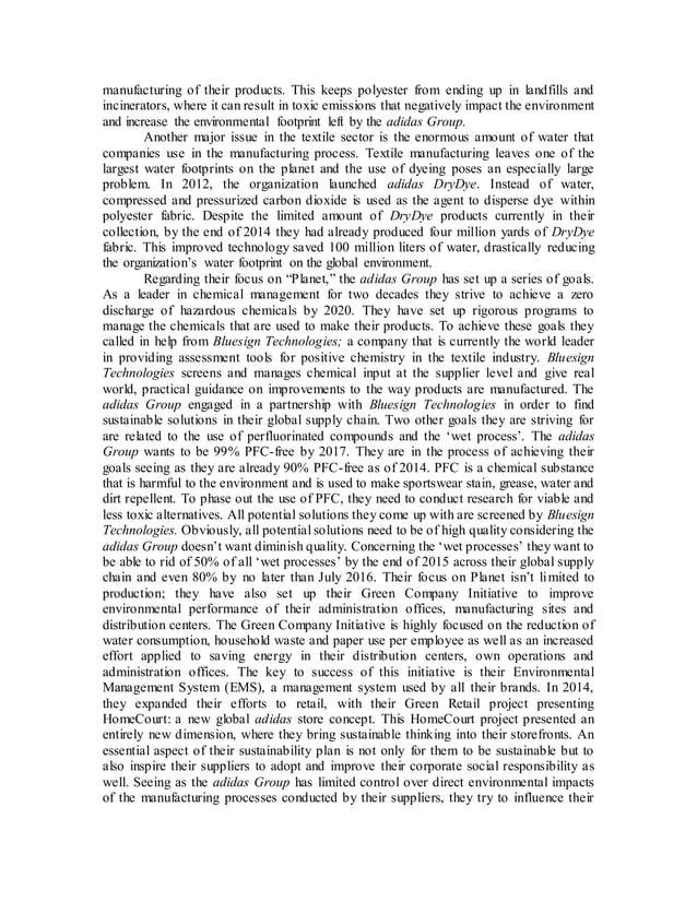 adidas Group- Management, Organizational Structure and CSR Analysis | DOCX