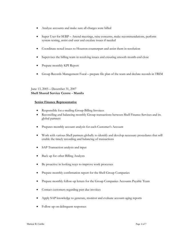 RESUME_Maricar Carino_Apr 2016 | PDF