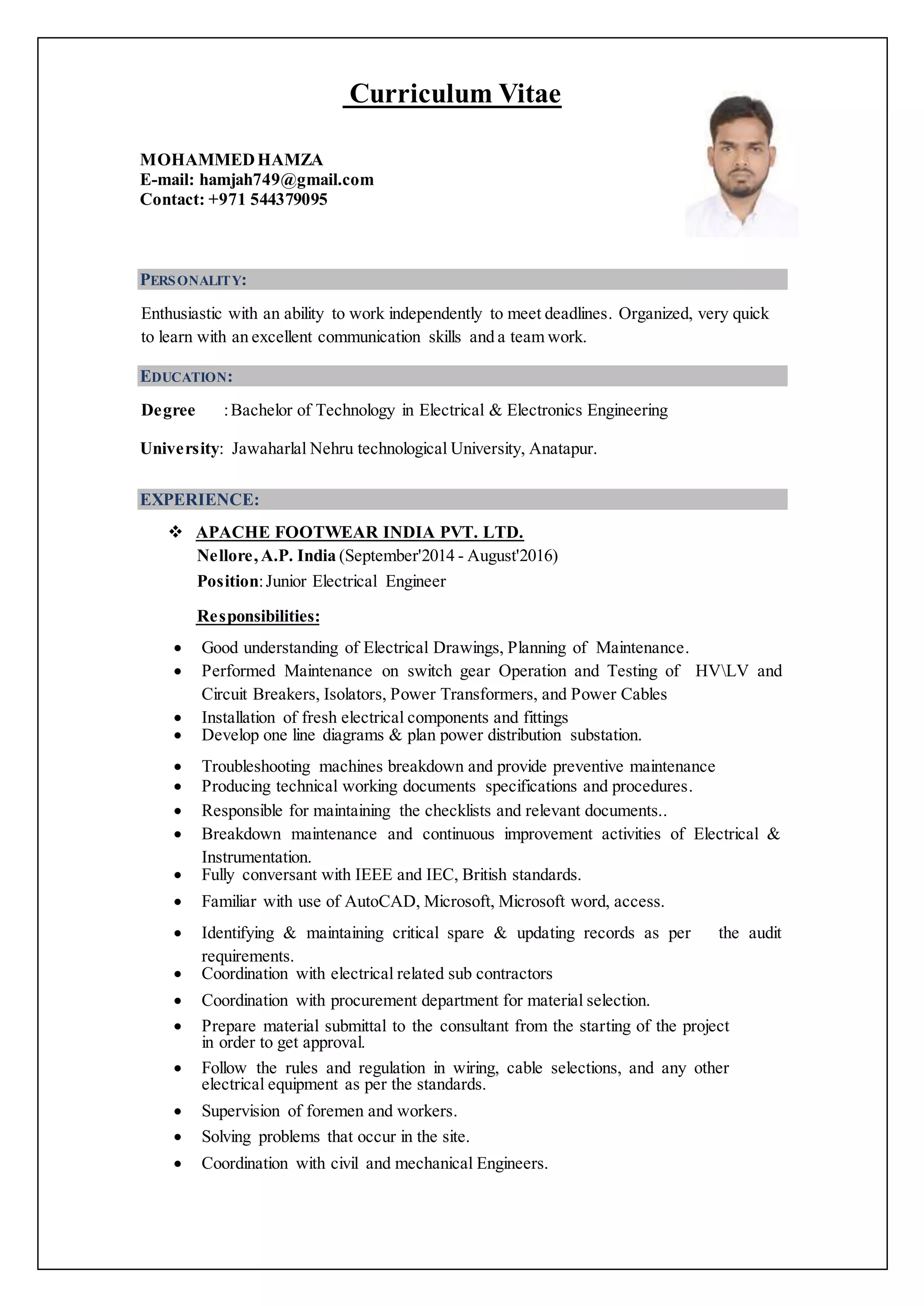 curriculum vite | DOCX