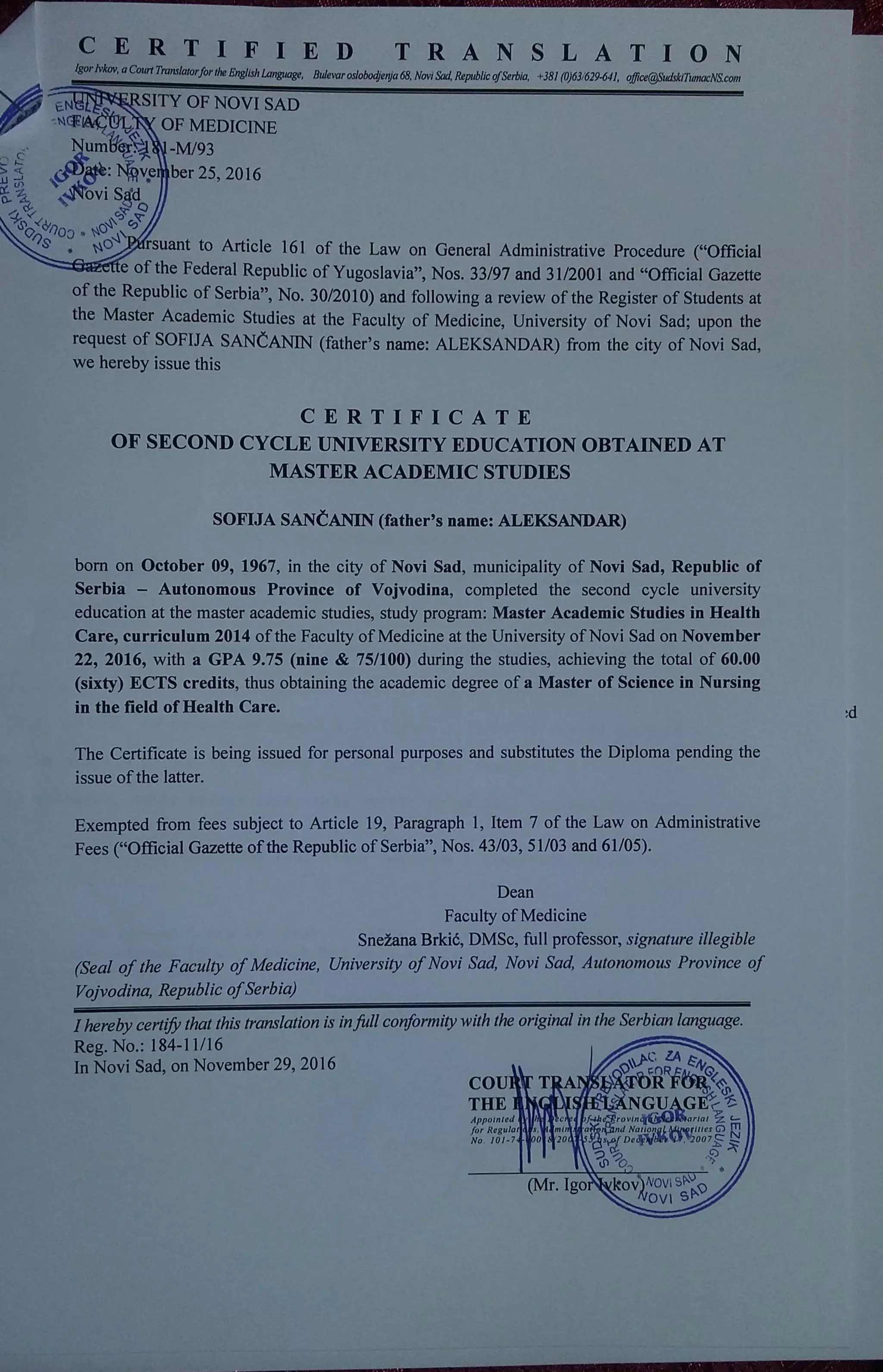 4 Master Certificate | PDF