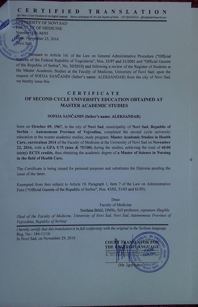 4 Master Certificate | PDF