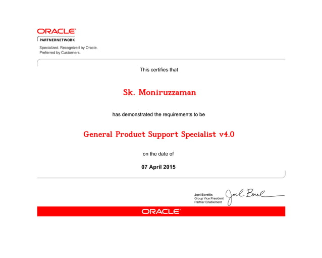 General Product Support Specialist v4.0 | PDF