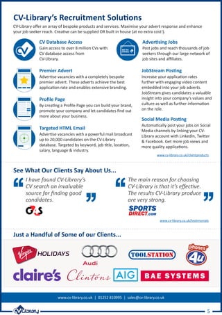 CV-Library Q4 Media Pack | PDF