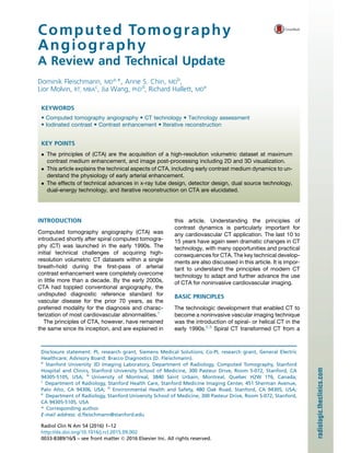 Lior_Computed Tomography Angiography a Review and Technical Update 2016 | PDF