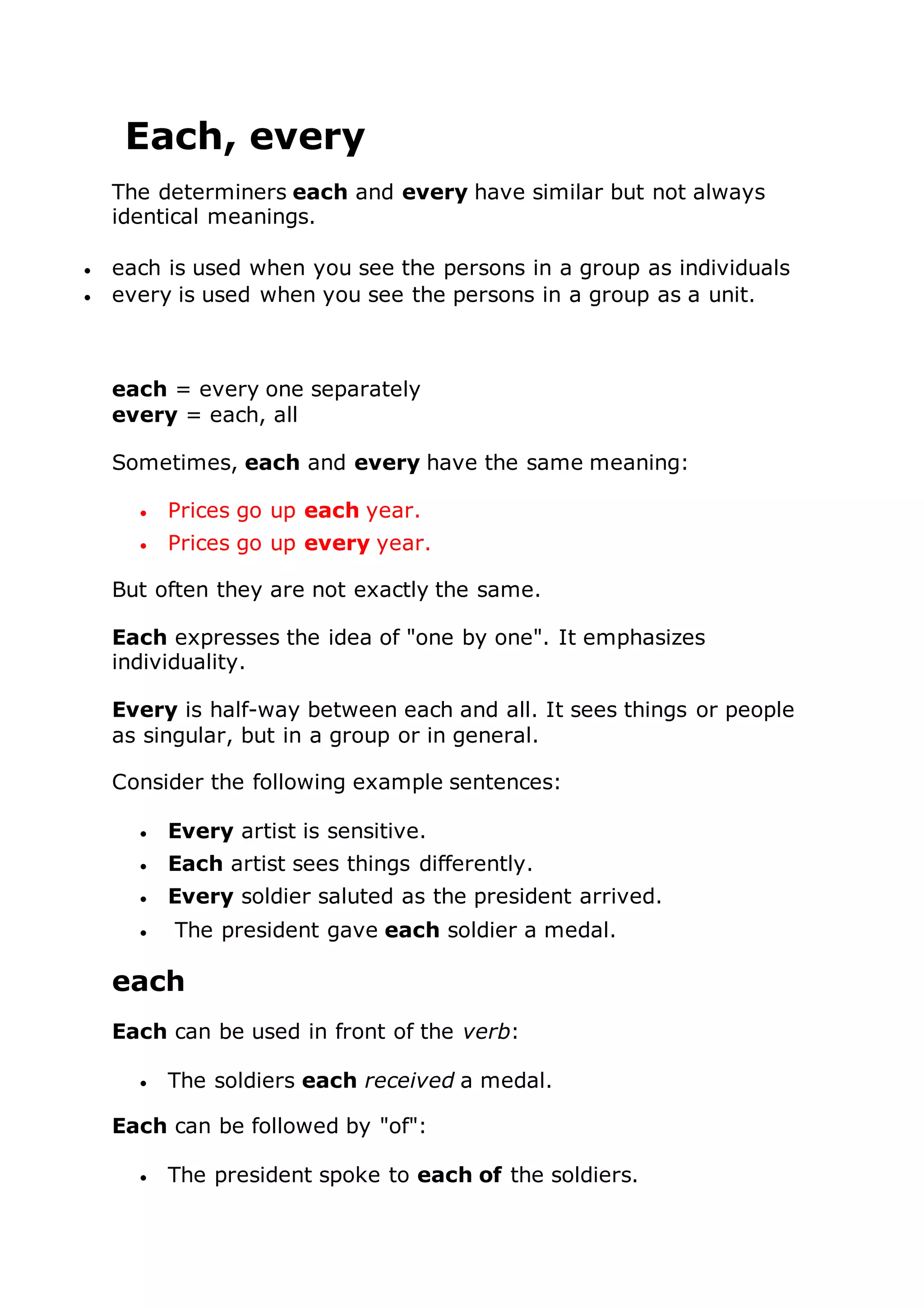1 each and every | DOCX