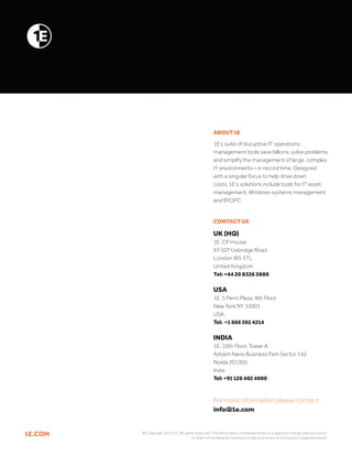 1E AppClarity DataSheet | PDF