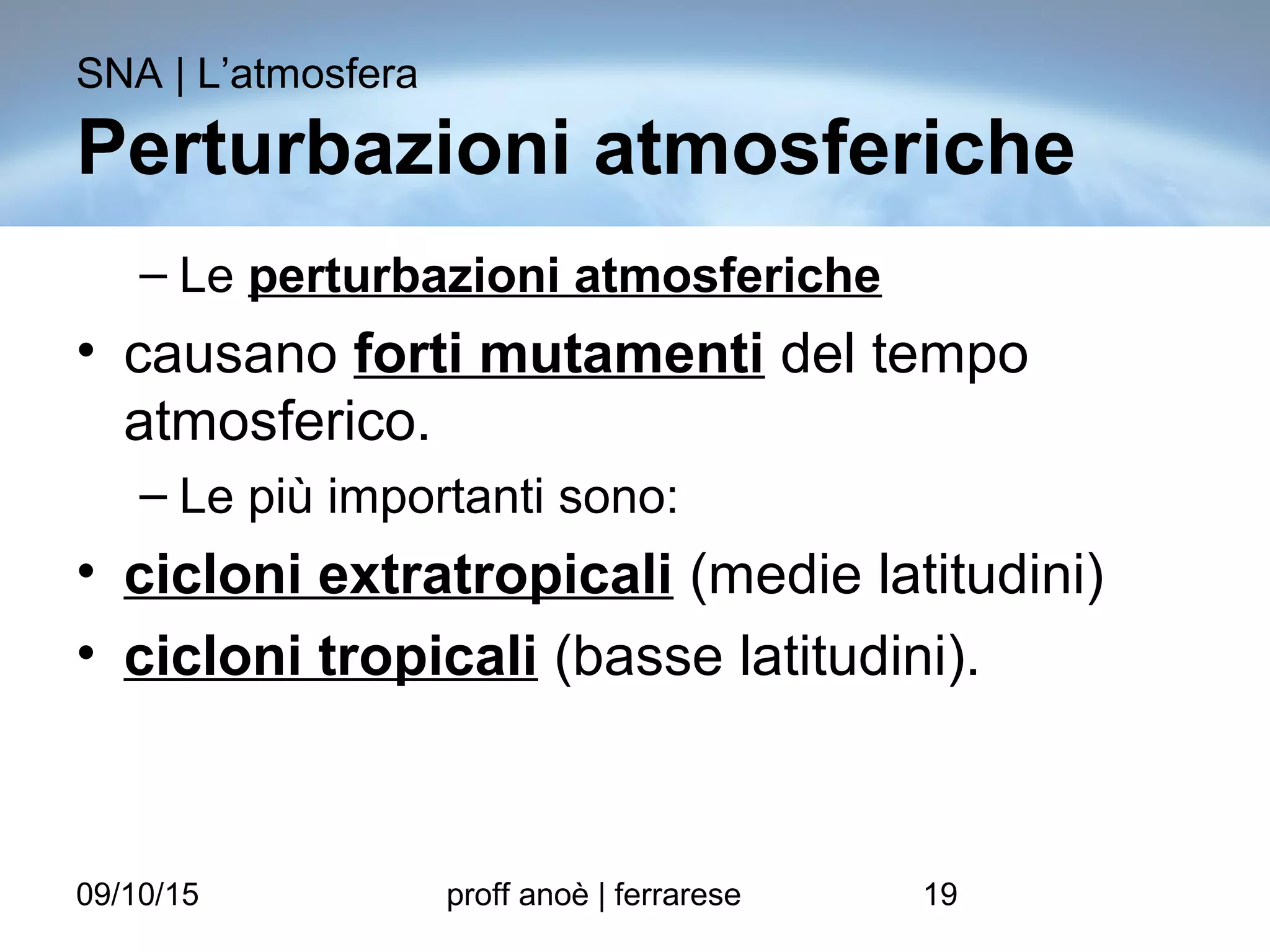 L'atmosfera | PPT