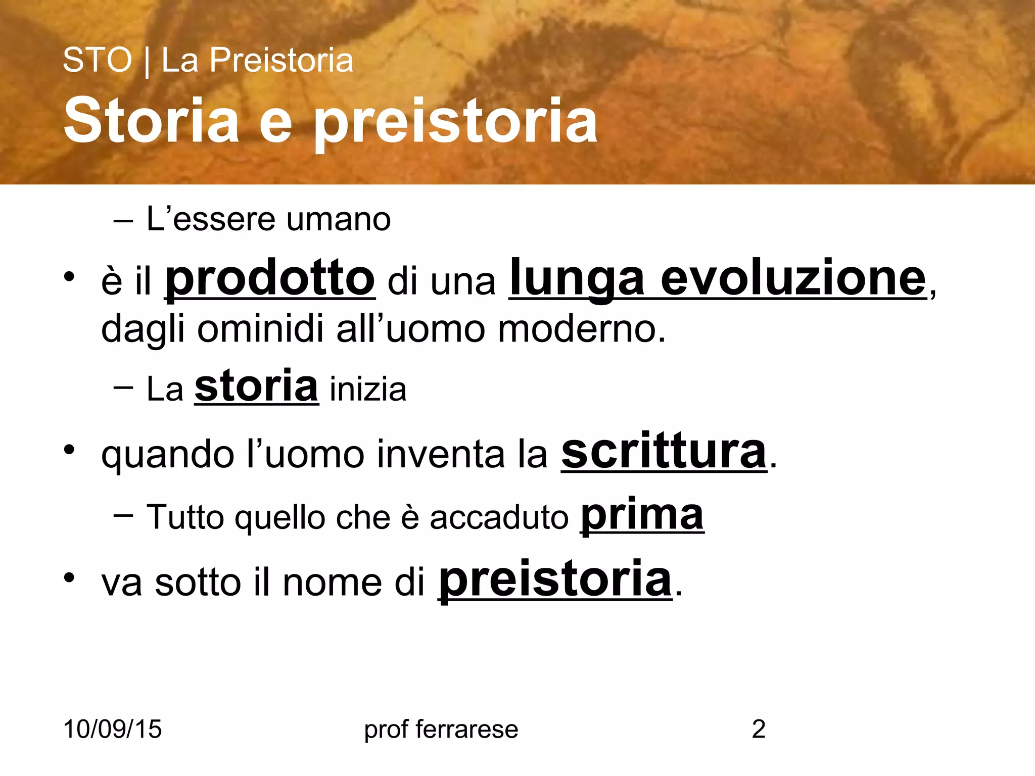 La preistoria | PPT