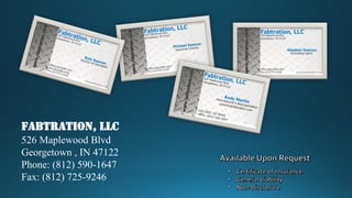 Fabtration Presentation | PDF
